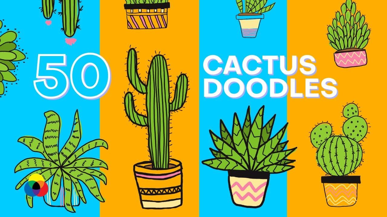 DIY Art for Beginners: Easy Cactus Drawing Tutorial - YouTube