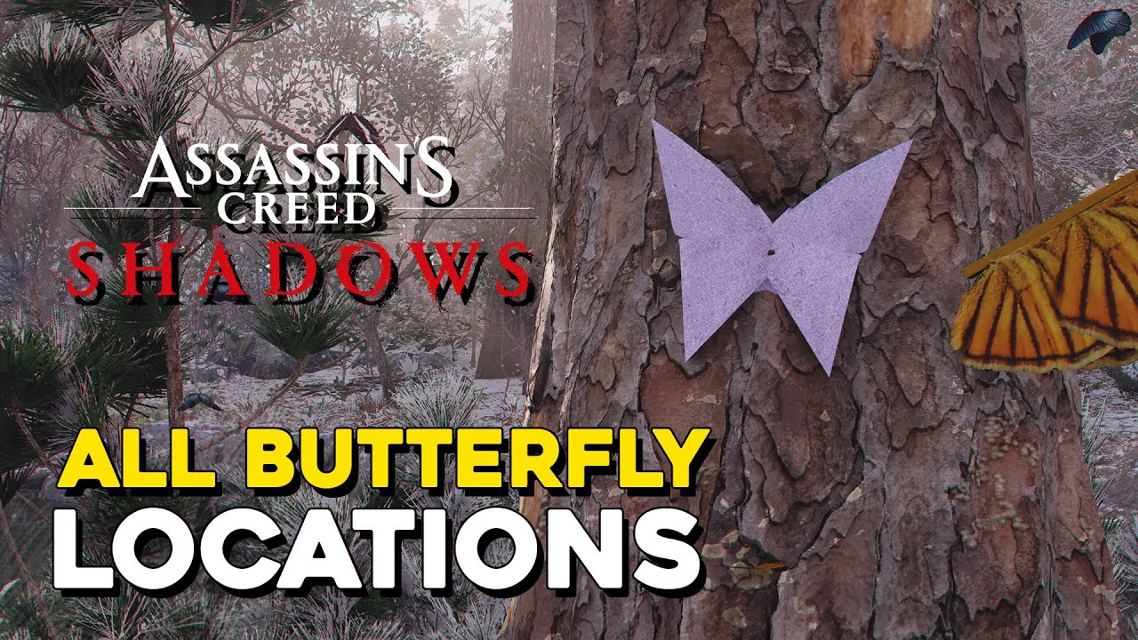 Assassin's Creed Shadows All Origami Butterfly Locations - YouTube
