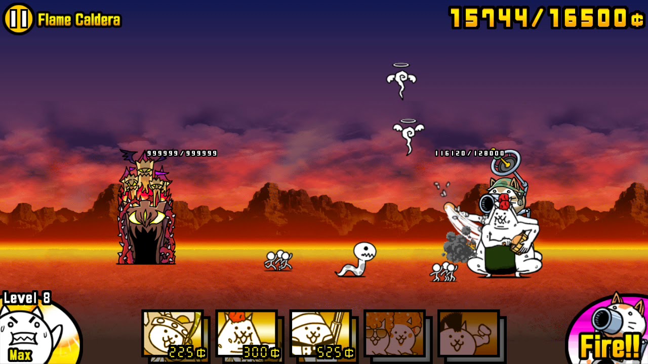 The Battle Cats - Flame Caldera 4 Star/☆☆☆☆ - YouTube