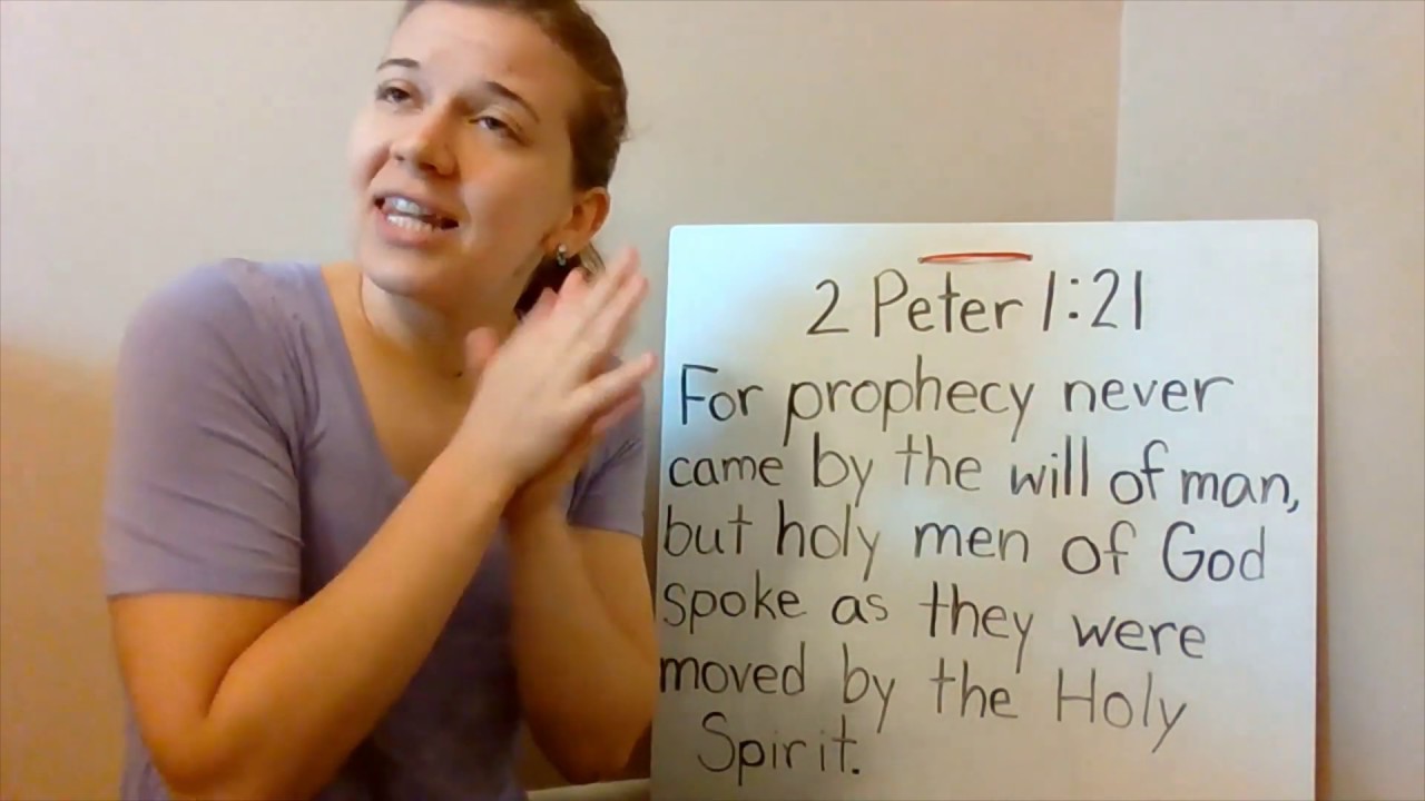 Memory Verse: 2 Peter 1:21 - YouTube