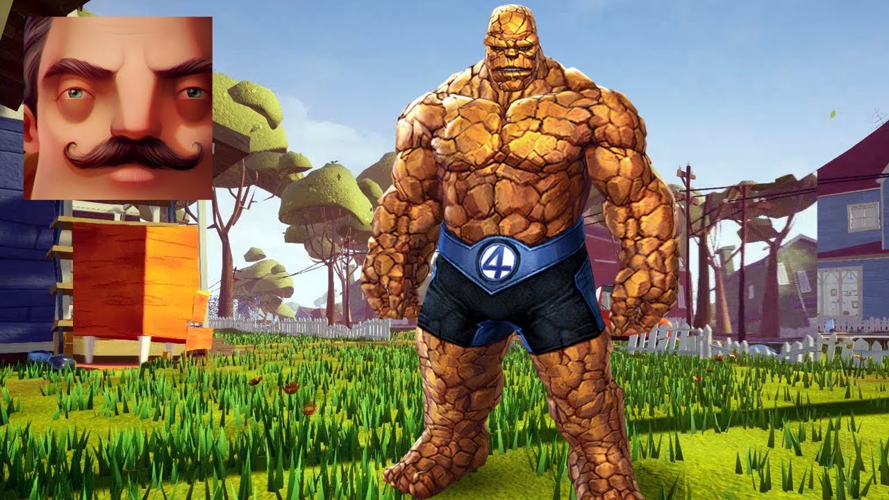 Hello Neighbor - My New Neighbor Thing Fantastic Four Act 1 Gameplay ...