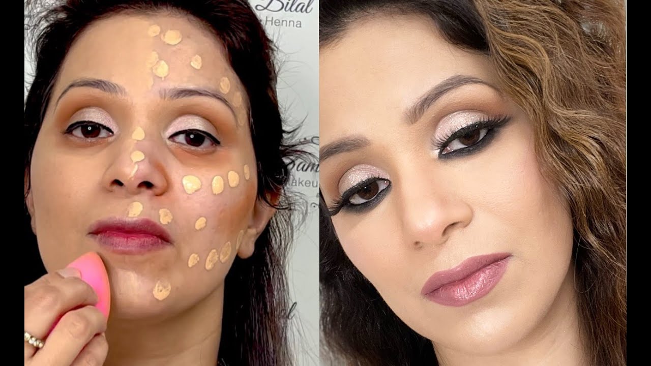 Glam Makeup Tutorial/ Step by Step/ Easy Method - YouTube