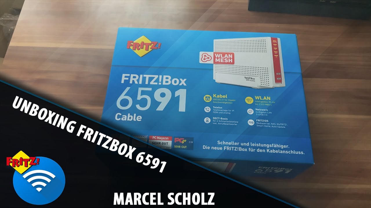 Unboxing FritzBox 6591 Cable | Marcel Scholz - YouTube