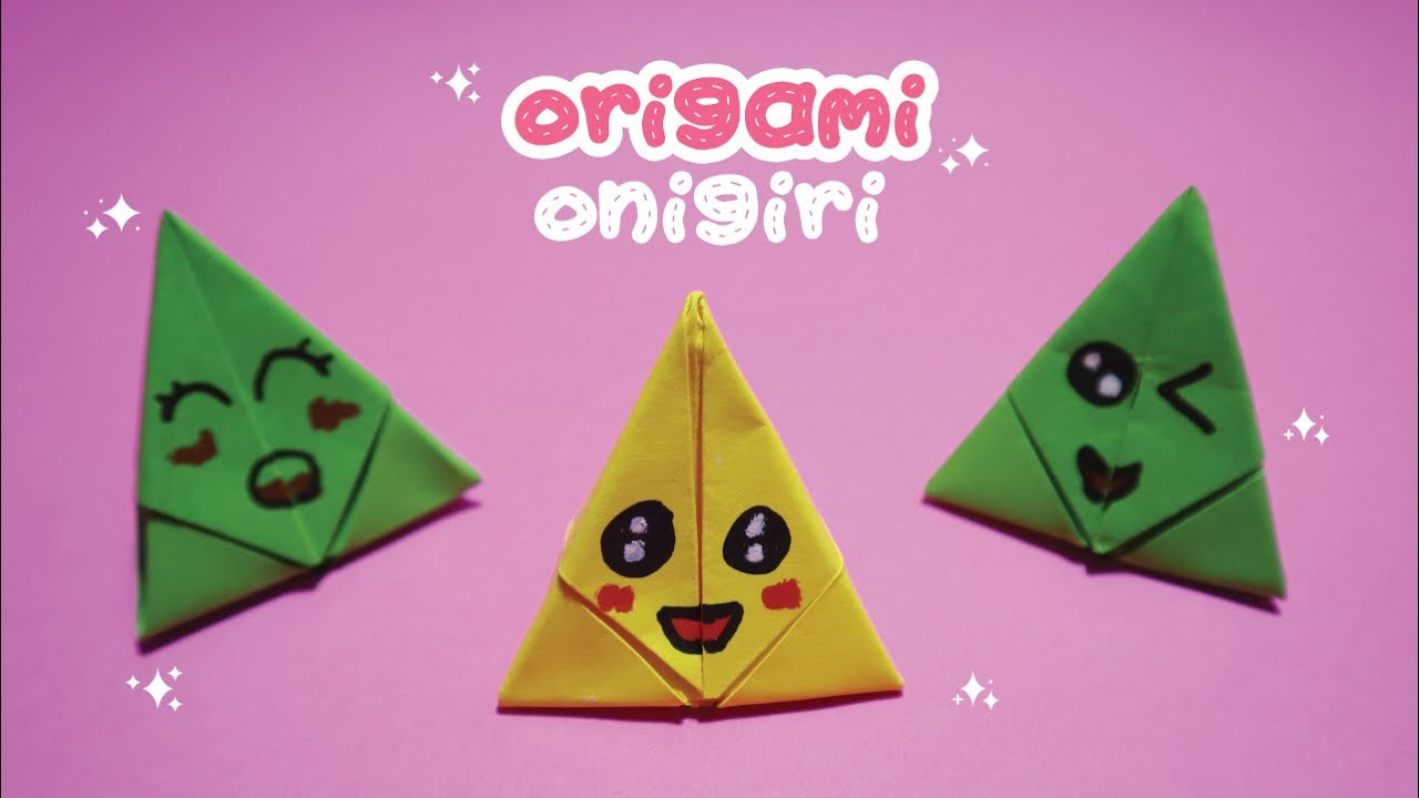 Origami Onigiri Step by Step Easy Instructions - YouTube