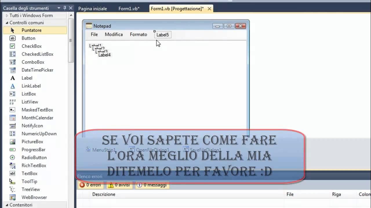 tutorial 8 - Come creare un Notepad 3/3 - YouTube