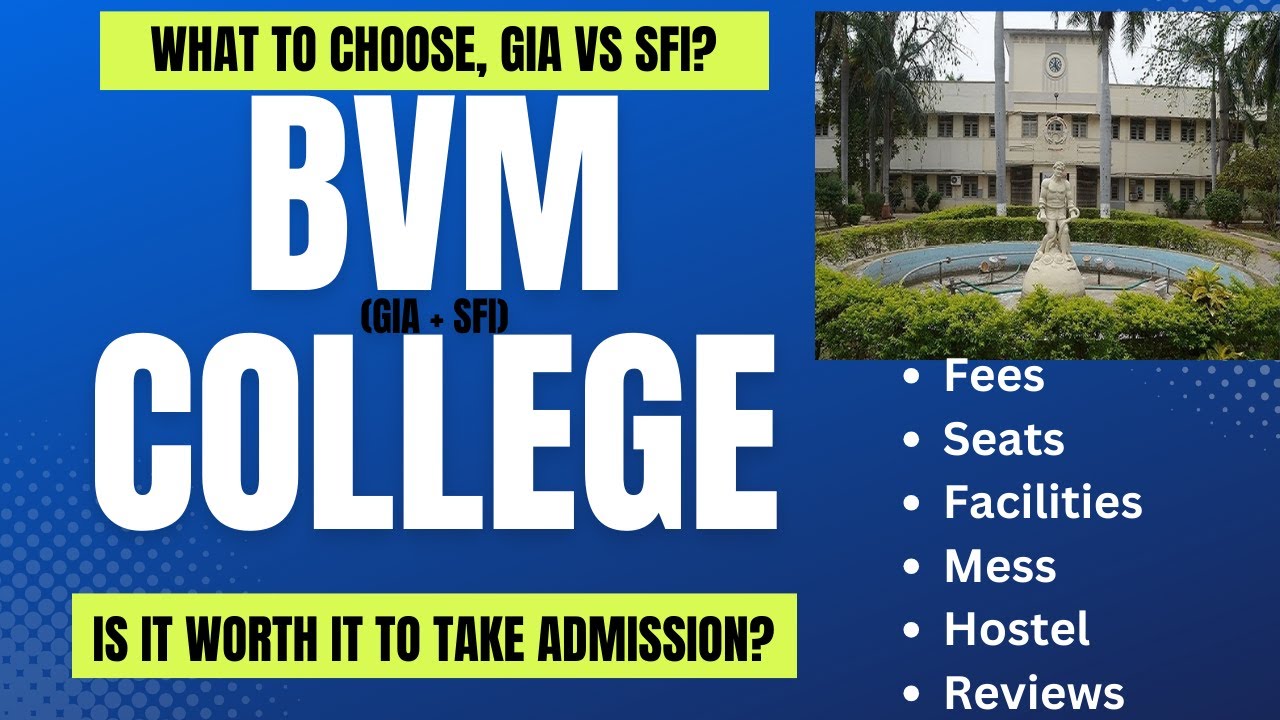 Birla Vishvakarma Mahavidyalaya(BVM) College Information: Fees, Seats ...
