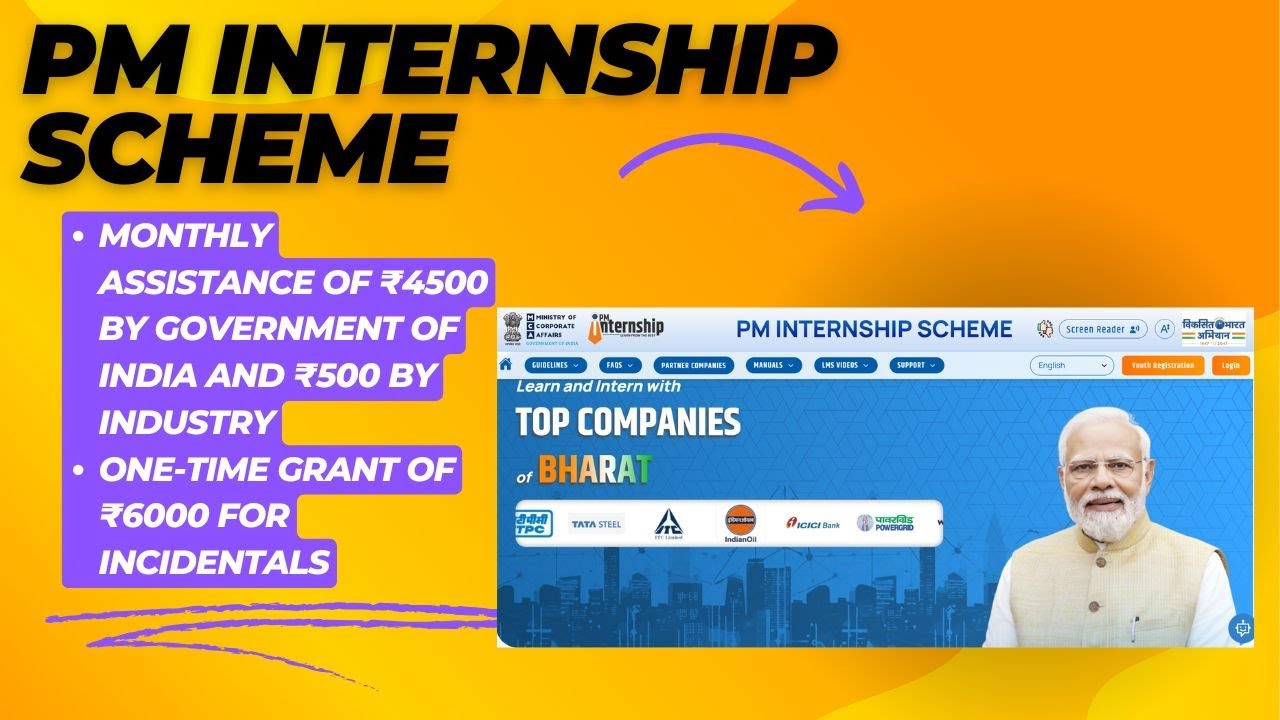 PM Internship Scheme Online pm internship scheme 2024 registration ...