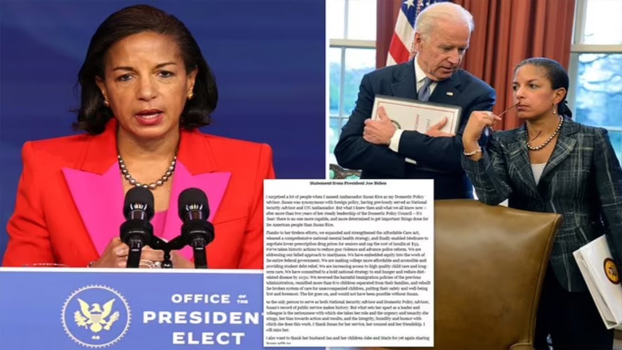 Biden's top domestic policy advisor Susan Rice to STEP DOWN. - YouTube