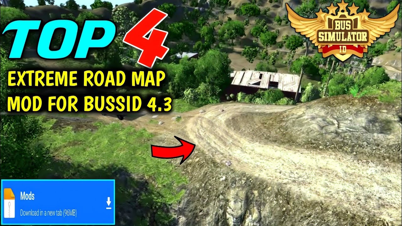Map Mod Bussid 4.3 - Top 4 Extreme Offroad map Mod For Bus Simulator ...