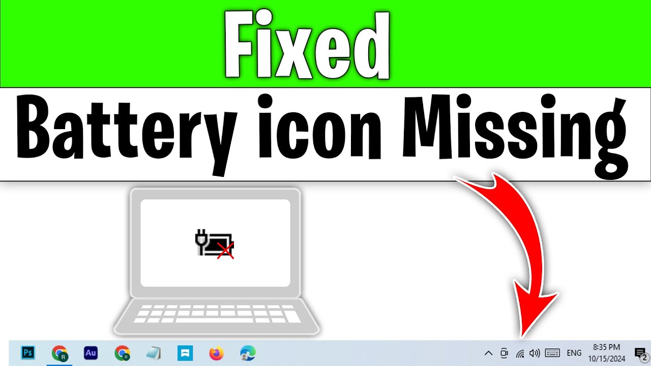 Battery icon not showing in windows 10,11 | Battery icon missing from ...