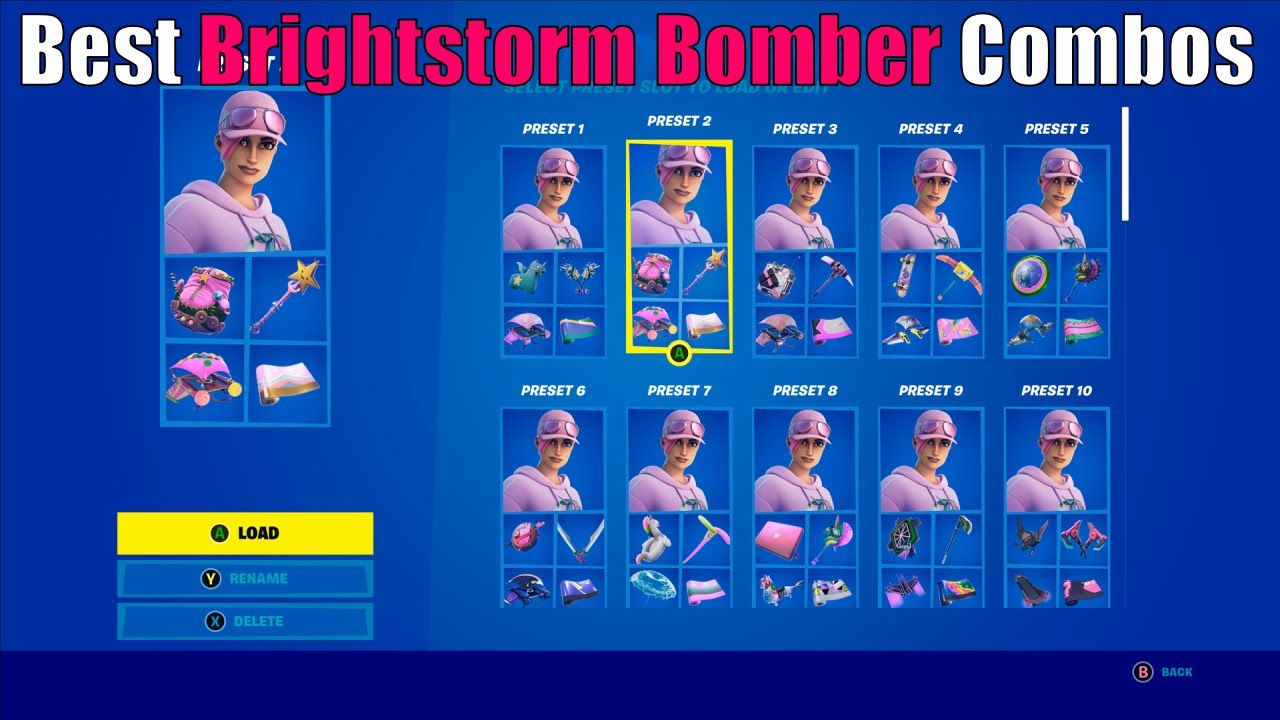 20 Best Brightstorm Bomber Skin Combos (Fortnite Battle Royale) - YouTube