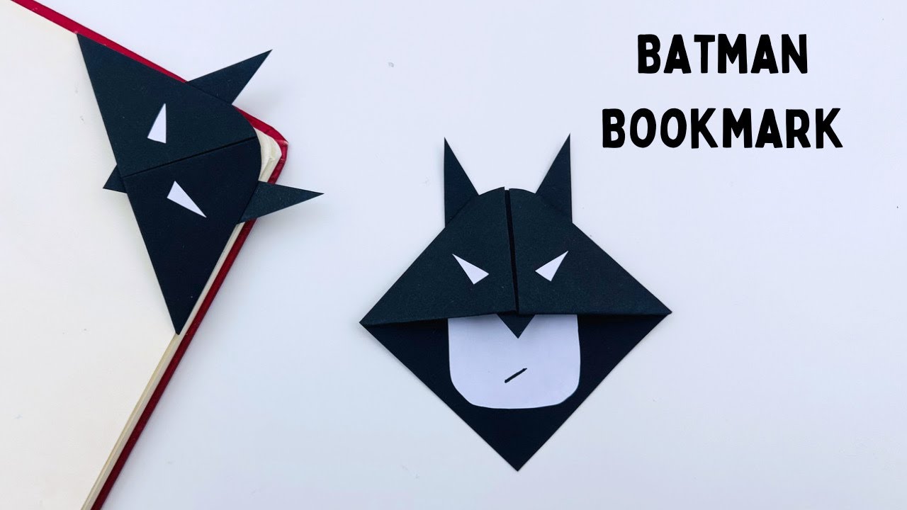 DIY Paper #Batman Corner Bookmark!!! Paper Crafts For School / Origami ...