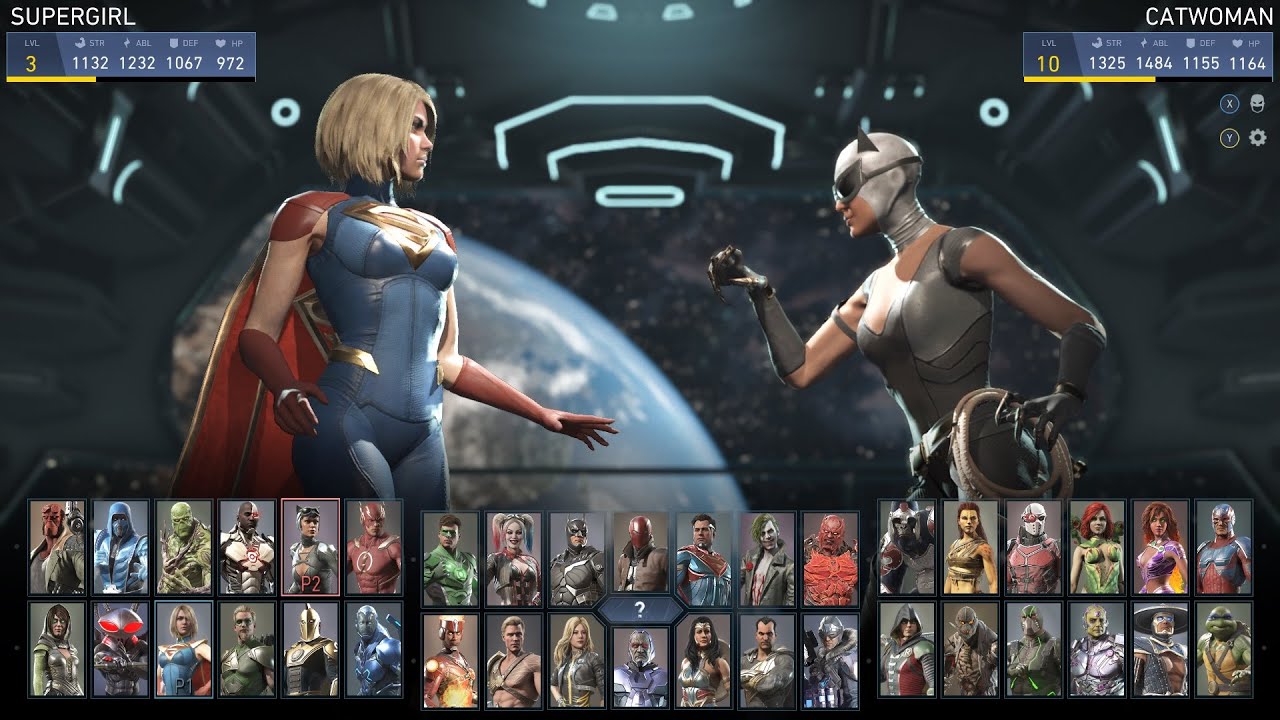 INJUSTICE 2 SUPER GIRL VS CATWOMEN (FIGHT) - YouTube