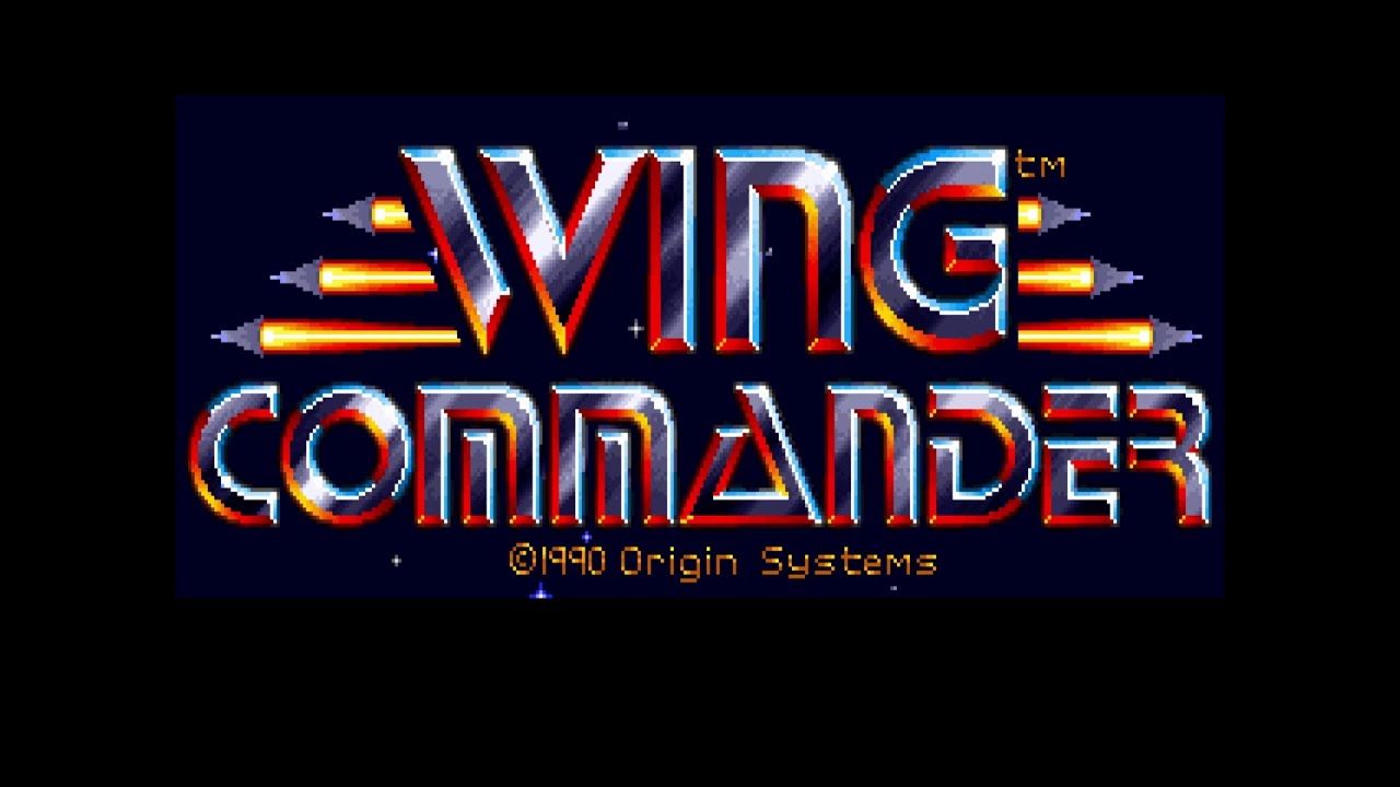 Wing Commander (PC) – Écran-titre (VGA, Roland MT-32 – patché en ...