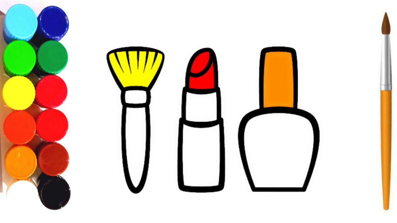 How To Draw Makeup For Kids