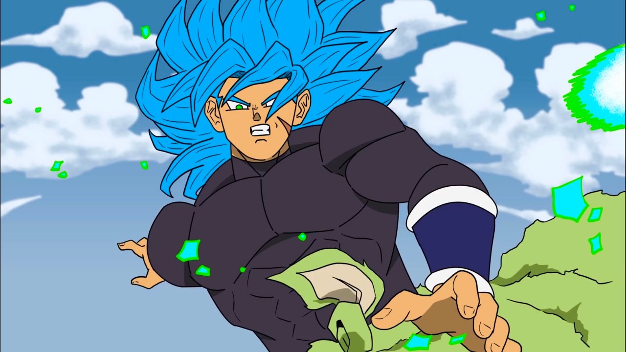 SSB Broly Throws Energy Blast [My animating process] - YouTube
