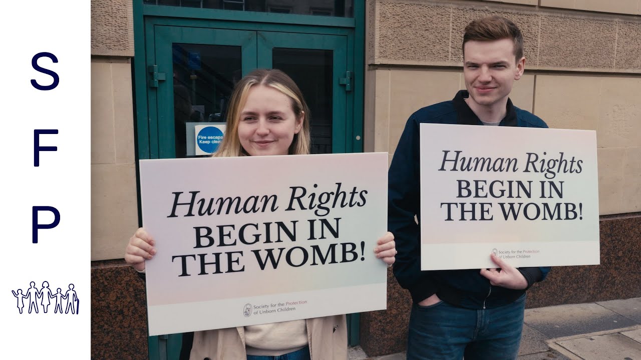 Pro-life Chain - Protest Edinburgh - YouTube