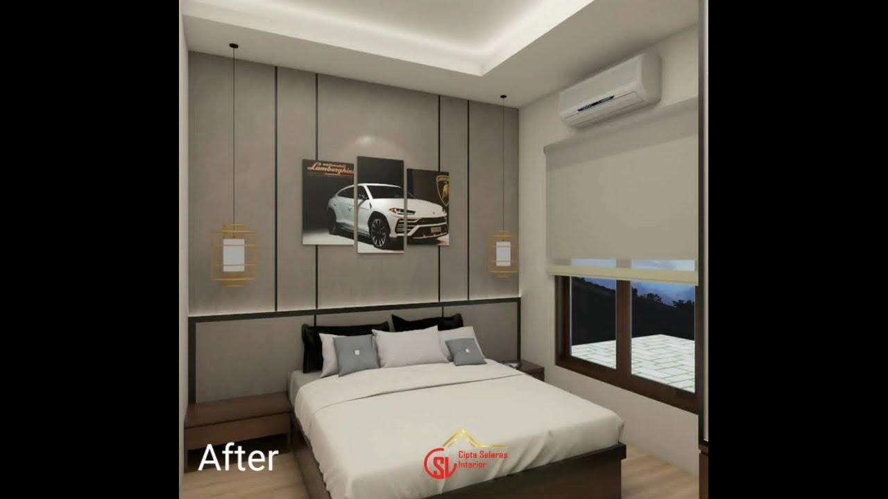 Interior design Bedroom minimalis design 4x3 M - YouTube