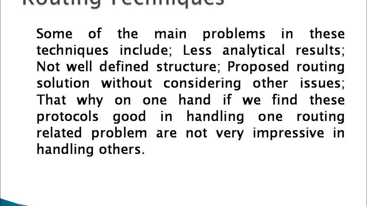 Routing Techniques in a Mobile Ad-hoc Network - YouTube