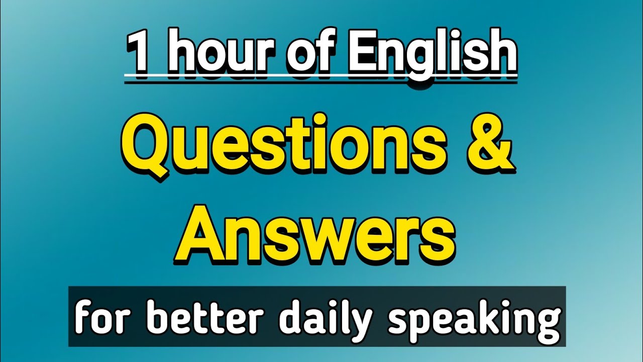 Everyday English Questions and Answers | English Conversations in Real ...