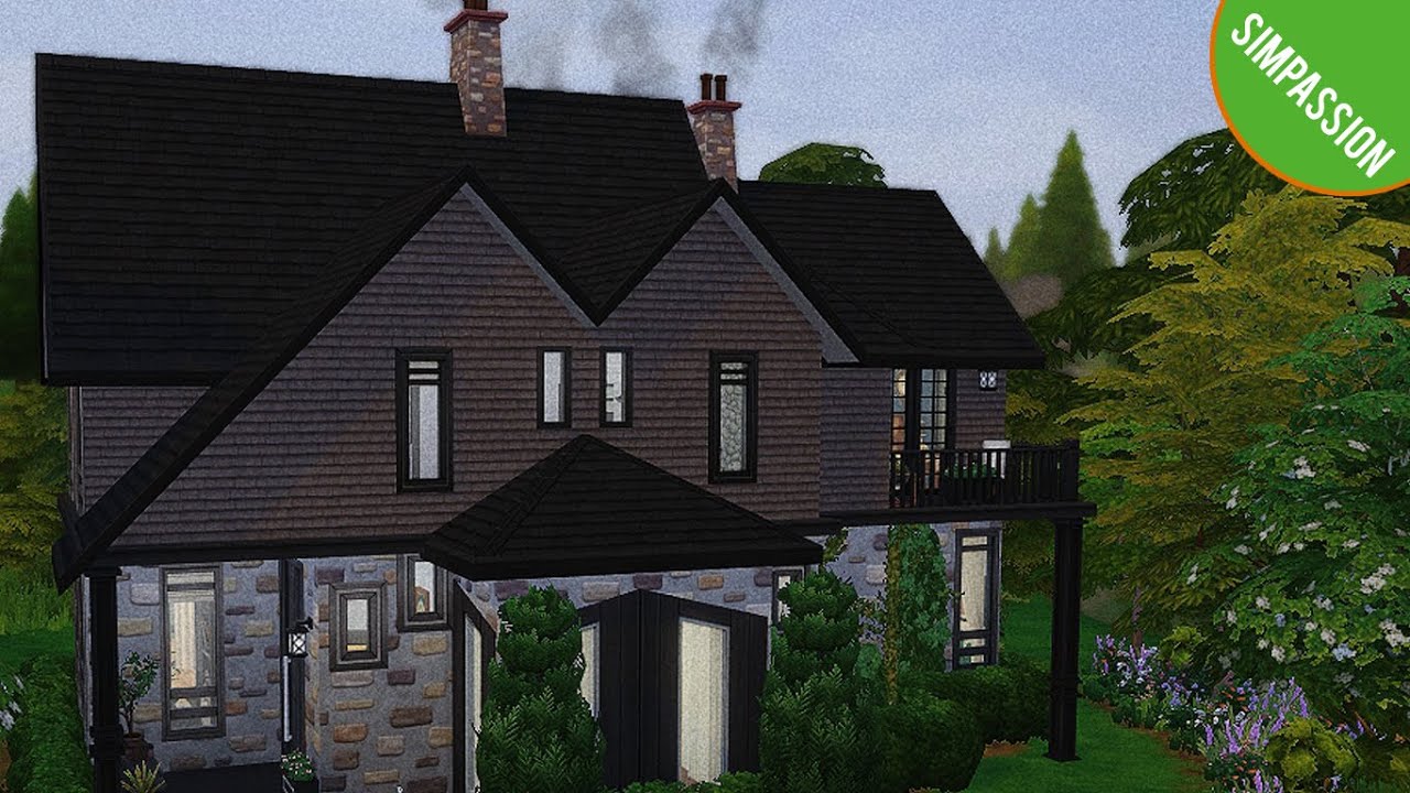 Modern Cabin│CC Free│The Sims 4│Speed Build│SIMPASSION - YouTube