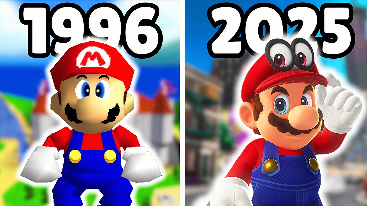 The Evolution of 3d Mario Games - YouTube