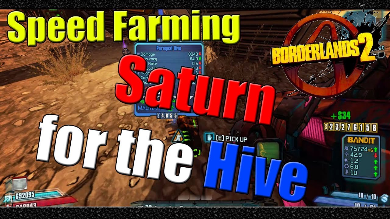 Borderlands 2 | How to Speed Farm Saturn for the Hive | Tutorial - YouTube