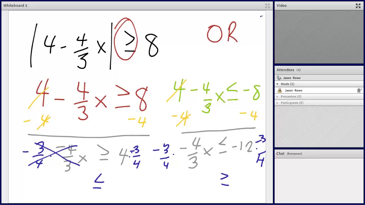 Absolute Value Inequalities and Fractions 0 0 - YouTube