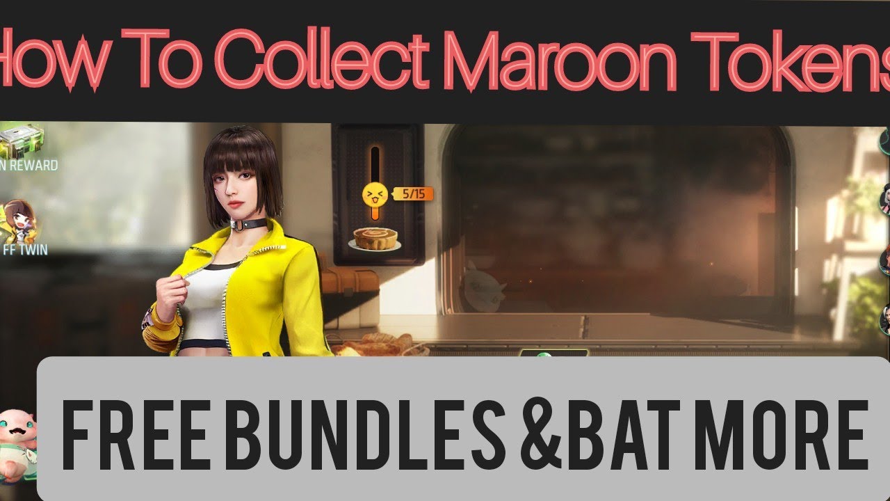 Free Fire Bermuda Dreams | How To Collect Maroon Token |Free Bundles ...