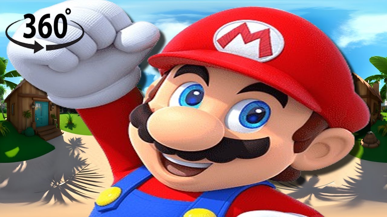 🔍 Can you find Mario Find Mario in the picture in 360° VR Animation ...