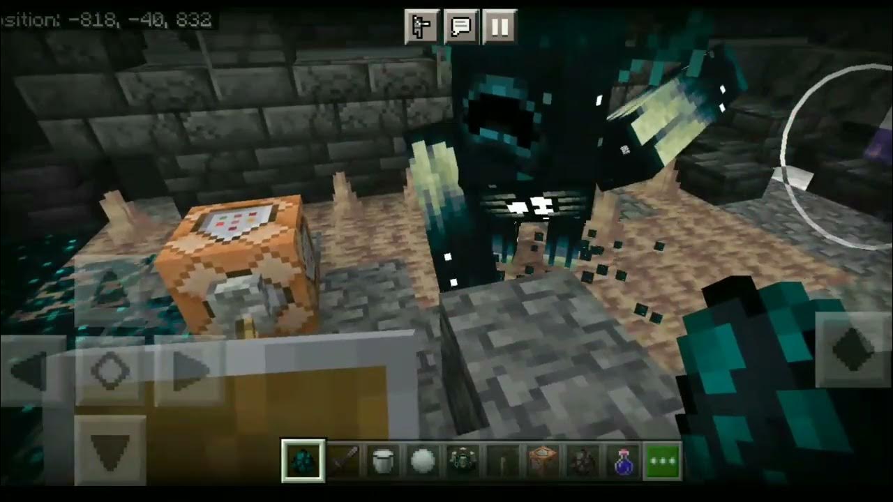 Minecraft: The Sculk Concept | Testing the Warden 's digging particles ...