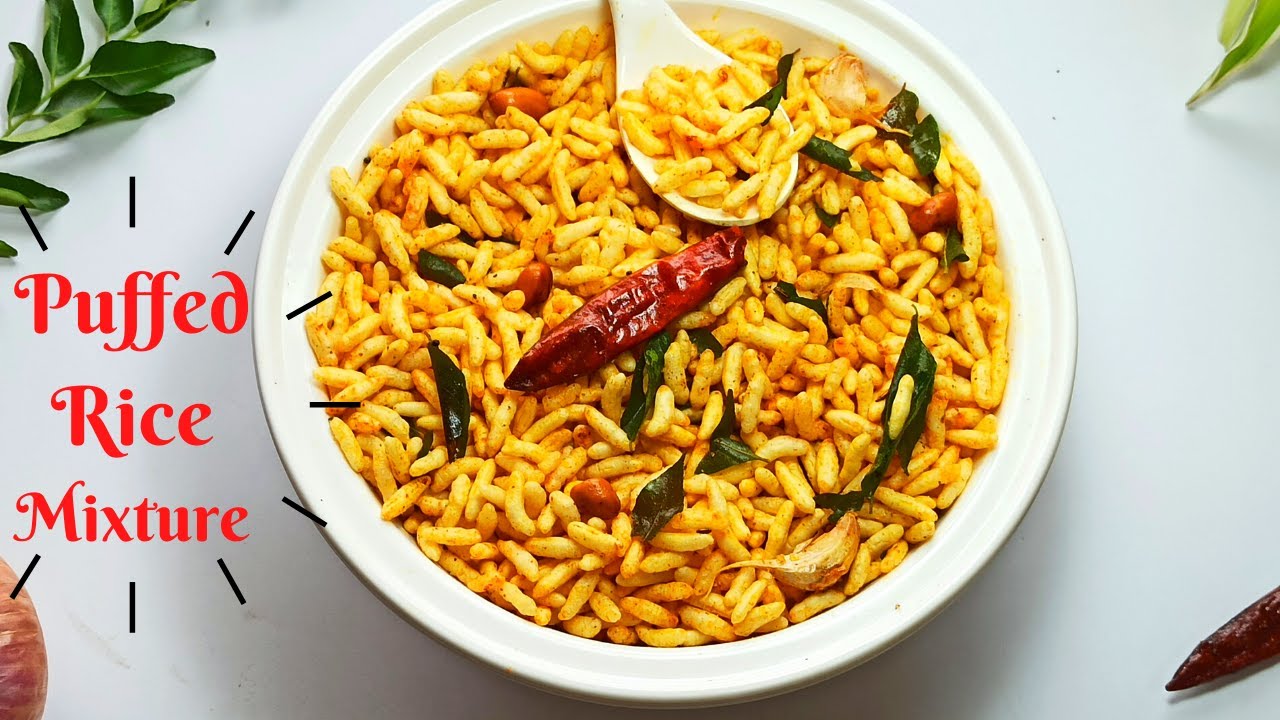 మరమరాల/బొరుగుల మసాలా మిక్షర్ II Must try evening snack-Spicy Puffed ...