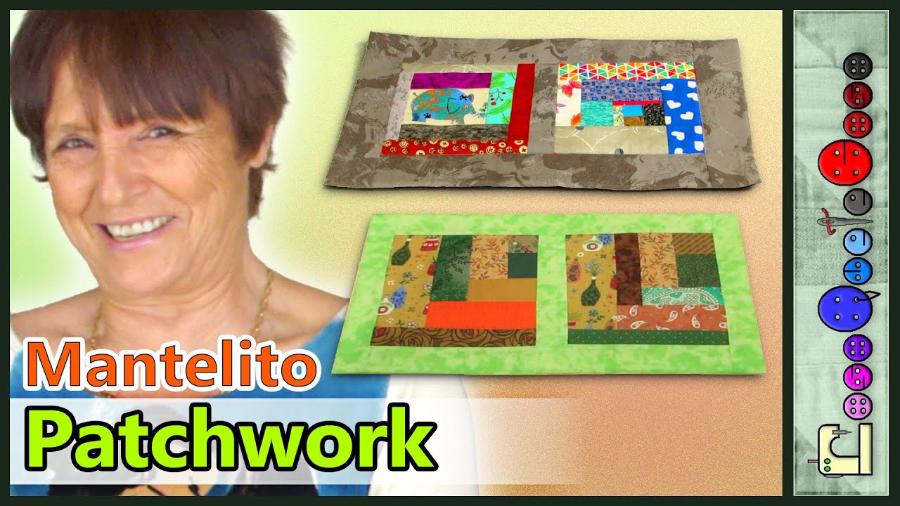 Mantelito con 2 Bloques de Patchwork [Tutorial] - YouTube