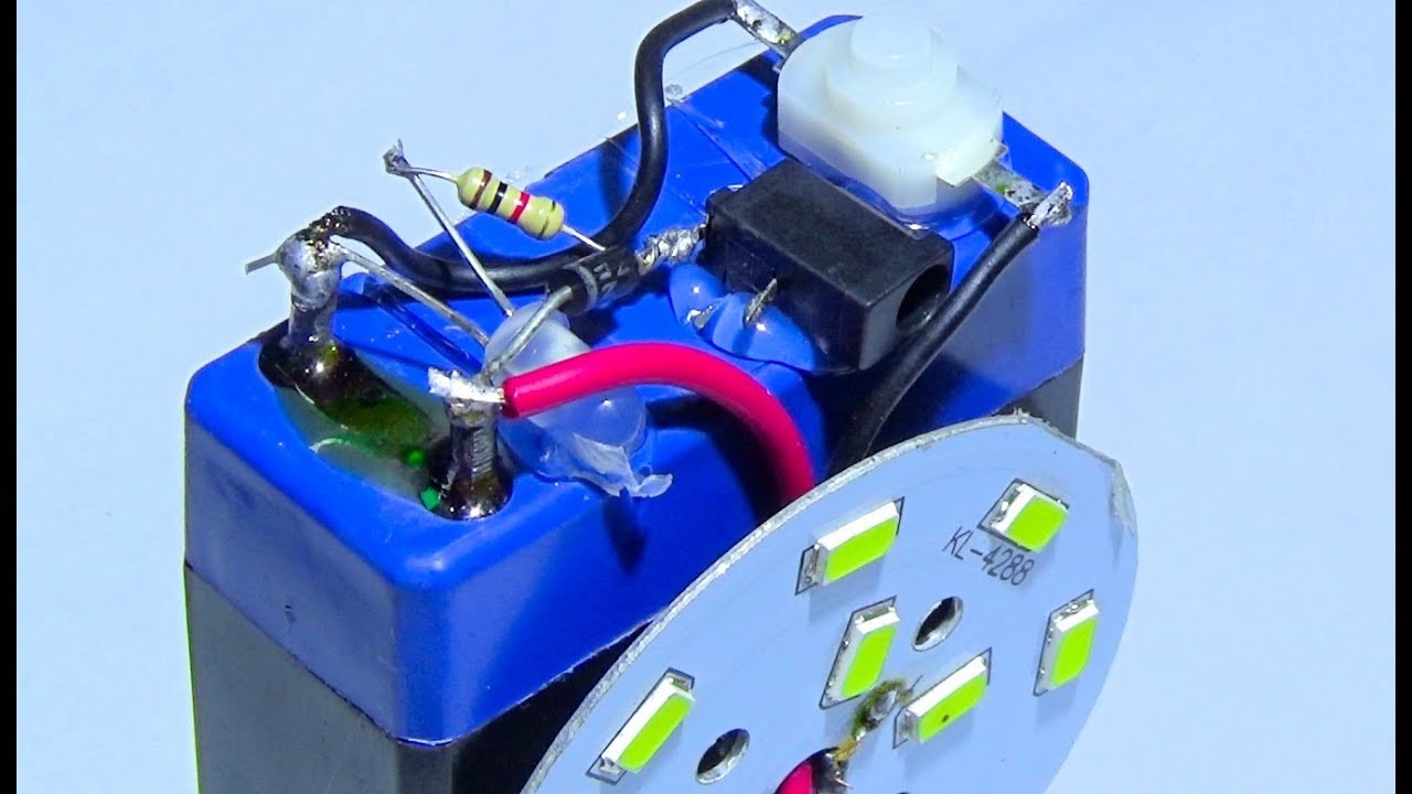 How To Make Powerful Rechargeable SMD LED Light Easily - 100% Works ...