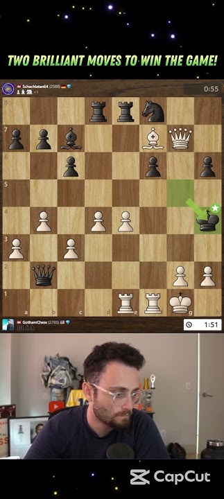 ♟️ Levy Wins with Two Brilliant Moves! #chess #brilliantmove # ...