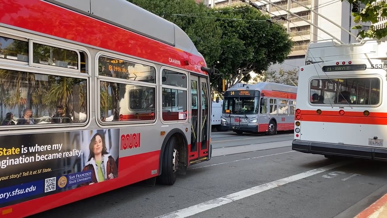 Muni Heritage Weekend 2023 Part IV: Bus Action on Steuart Street - YouTube