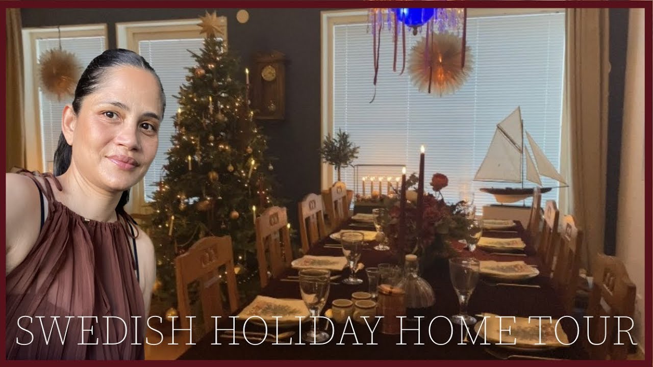 Christmas Holiday home tour | MY SWEDISH LIFE Shalika Marker - YouTube