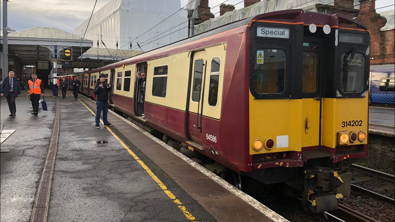 Abellio ScotRail Class 314 Farewell Tour (18th December 2019) - YouTube