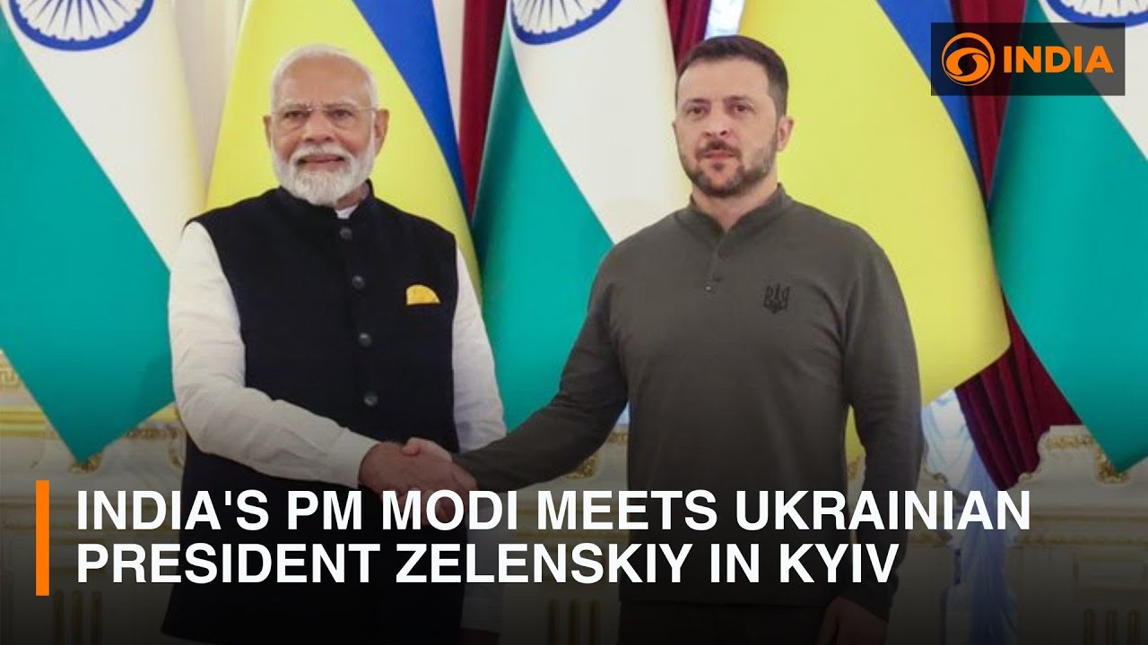 India's PM Modi meets Ukrainian President Zelenskiy in Kyiv & other ...