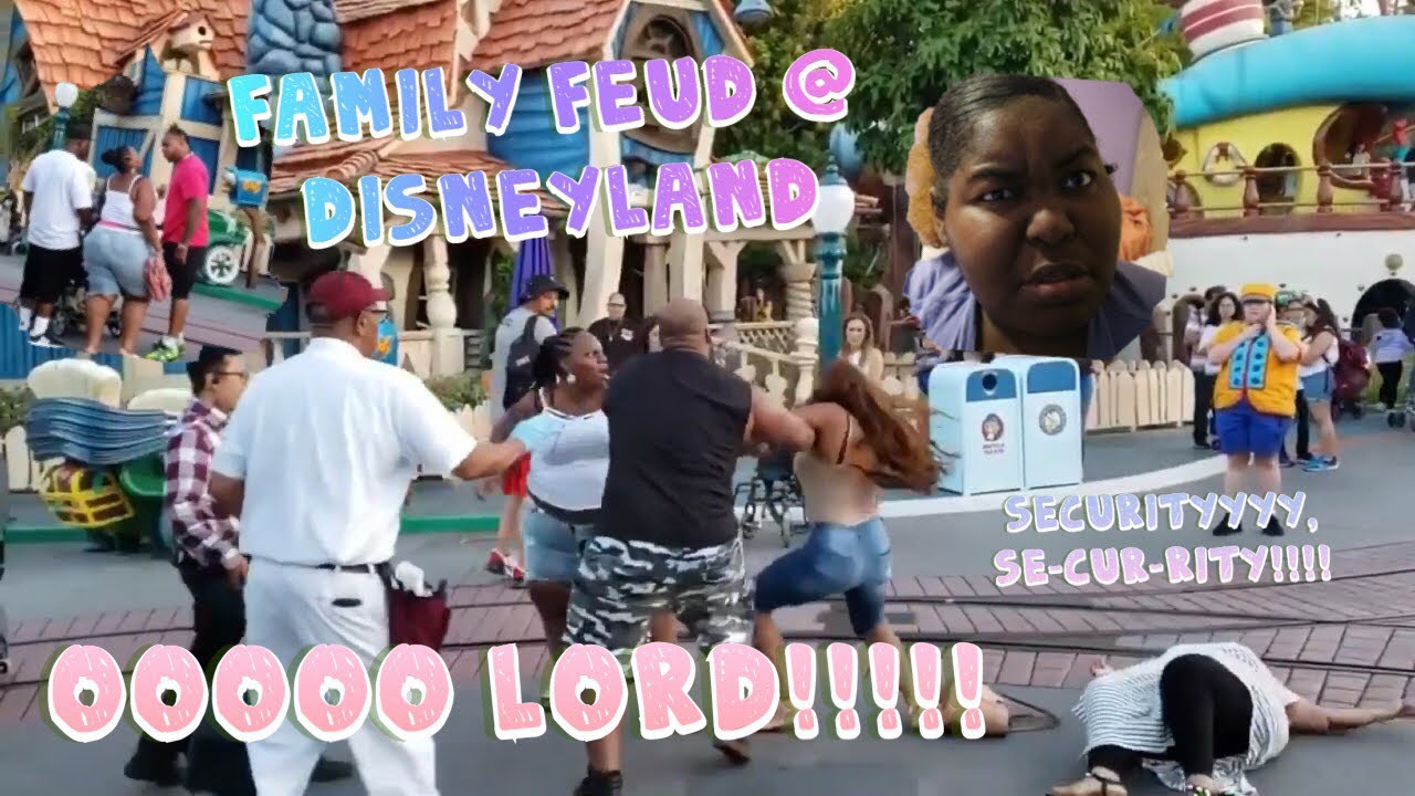 Disneyland ToonTown Family Brawl | Disneyland Fight (Reaction ...