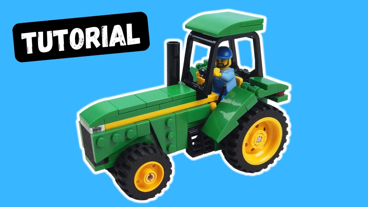 LEGO Tractor Tutorial - How to Build - YouTube
