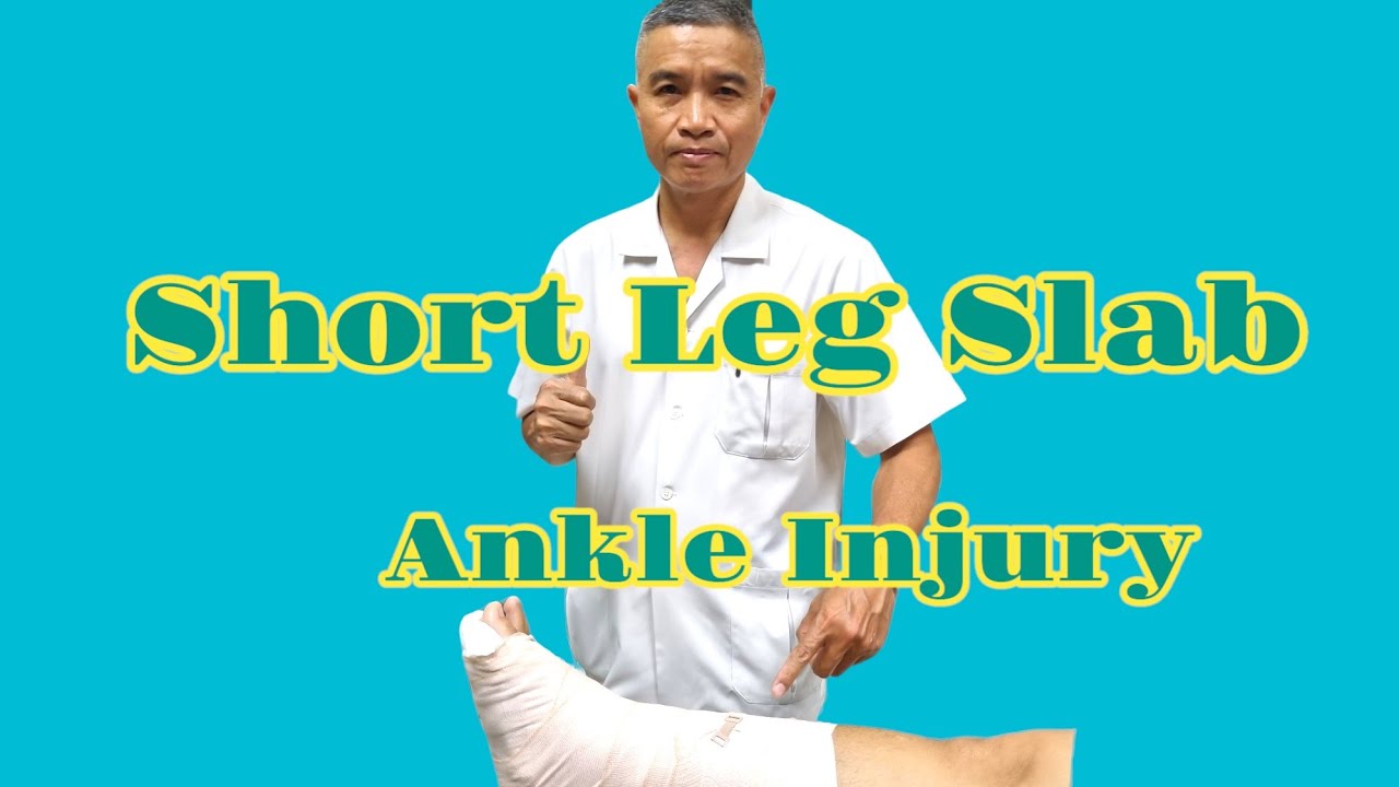 Short Leg Slab+Padding webrill Case Ankle Injury - YouTube