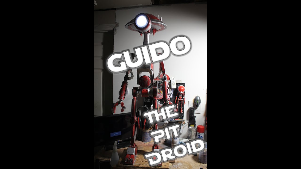 Pit Droid EP3 - Arms, Weathering, and Display Stand - YouTube