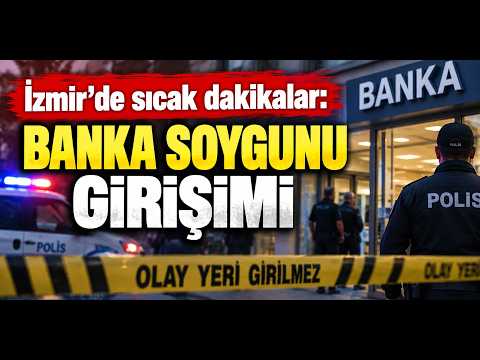 İzmir'de sıcak dakikalar: Bankaya soygun girişimi