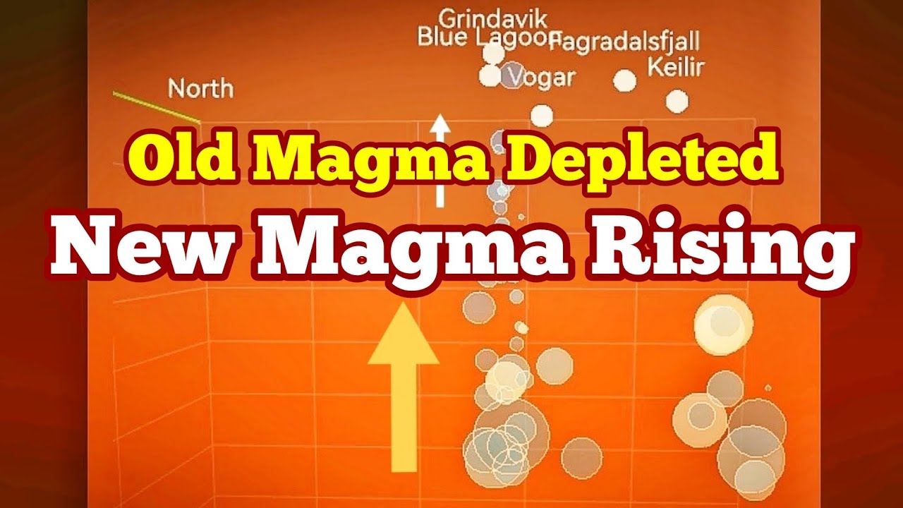 Old Magma Depleted, New Magma Rising, Iceland Hagafell Grindavik ...