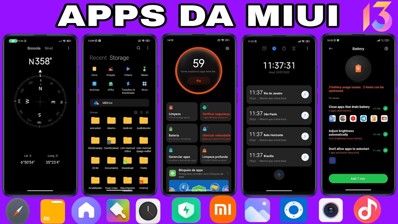 Oficial - APPS da MIUI 13 - Agora sim - Recursos da MIUI 13 no Seu ...