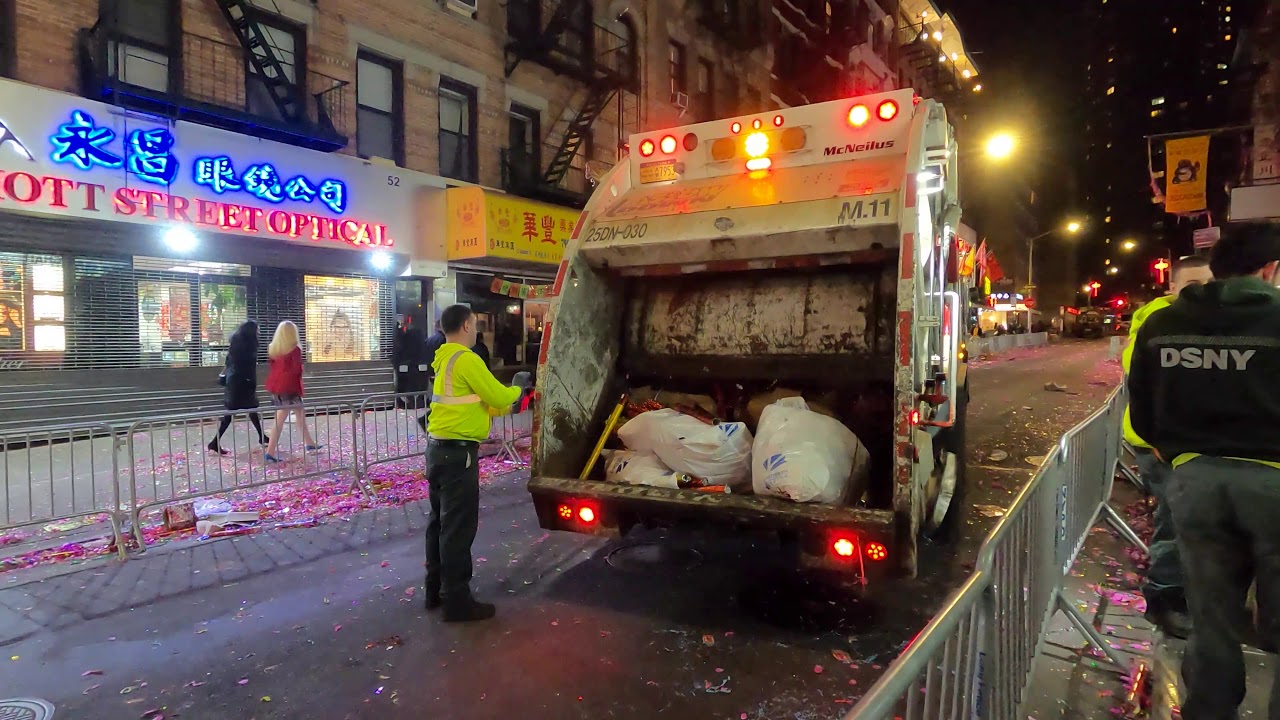 DSNY (NYC Department of Sanitation) Cleans Up after Chinatown Chinese ...