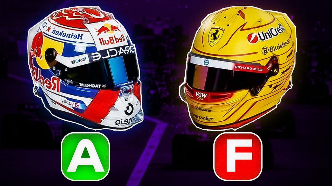 F1 2025 DRIVER HELMETS TIER LIST - YouTube