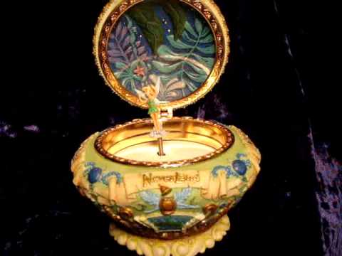 DISNEY TINKERBELL SCULPTED MUSICAL JEWELRY BOX - YouTube