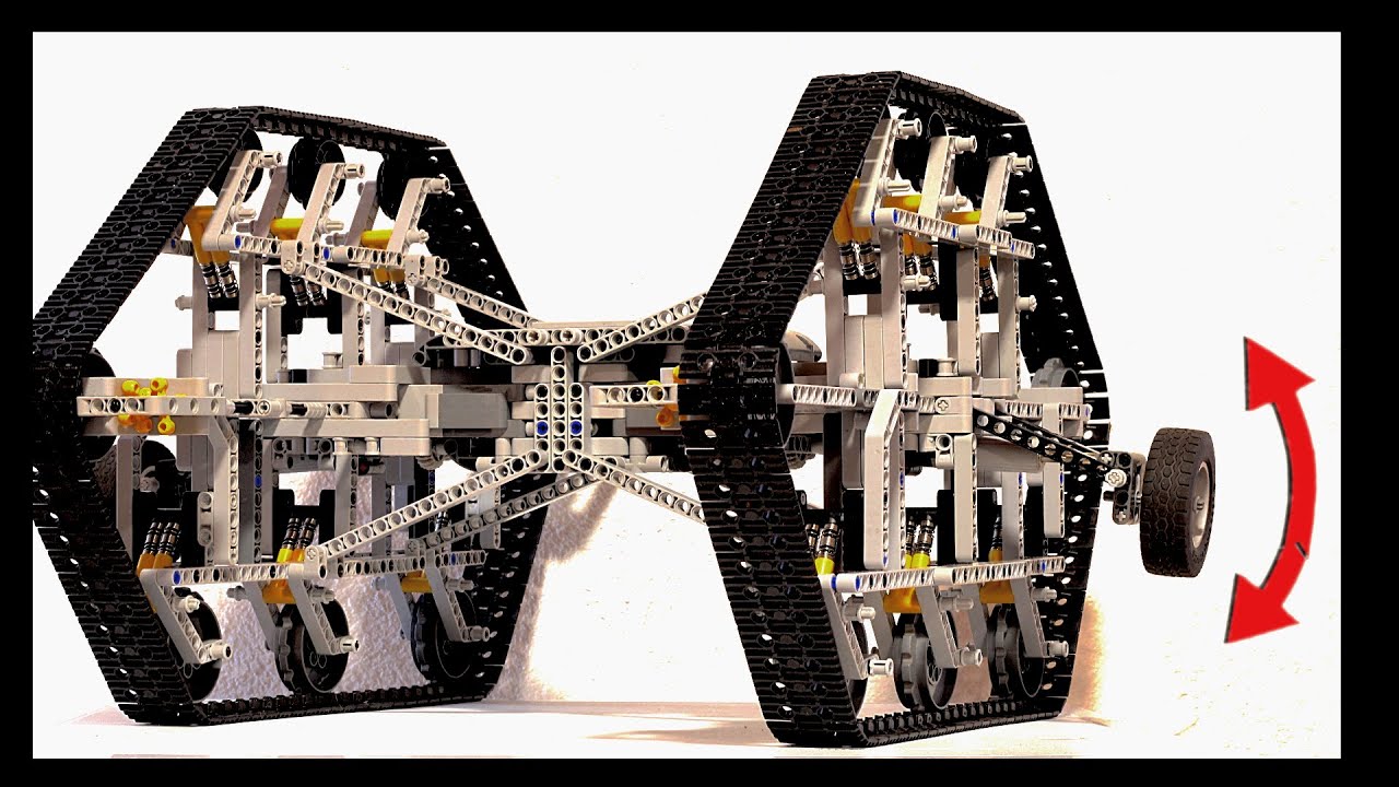 Unstoppable Lego Tracked Vehicle 2 - Build and Drive - YouTube